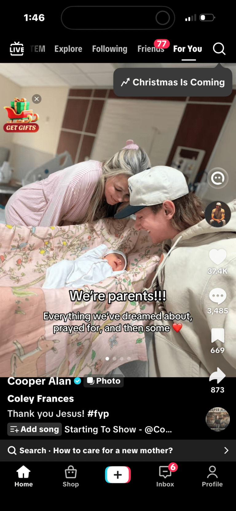 Cooper Alan and his wife welcome first child – Life is as Sweet as ...